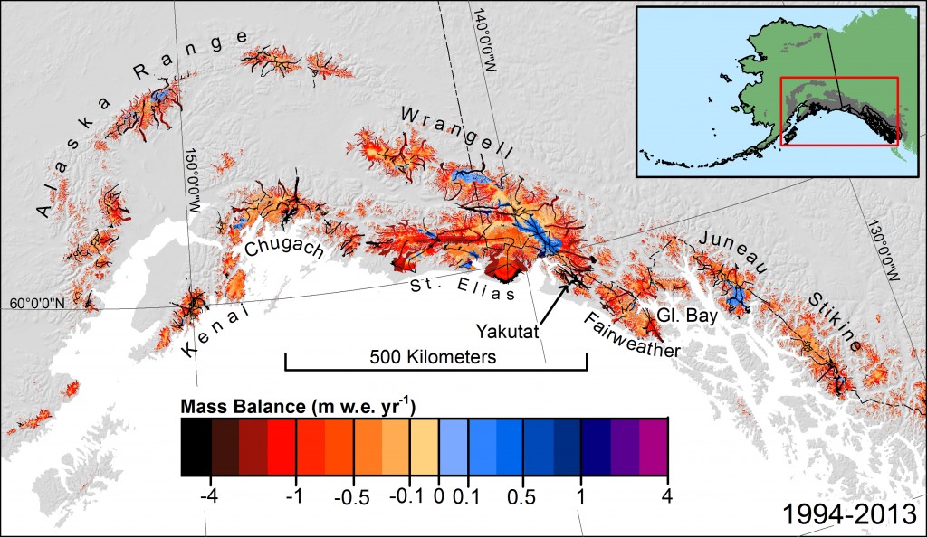 Alaska glaciers make large contributions to global sea level rise
