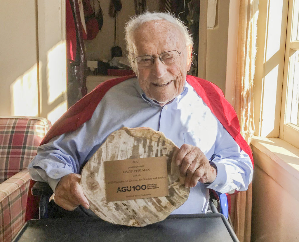 Journalist David Perlman awarded AGU’s 2019 Presidential Citation for ...