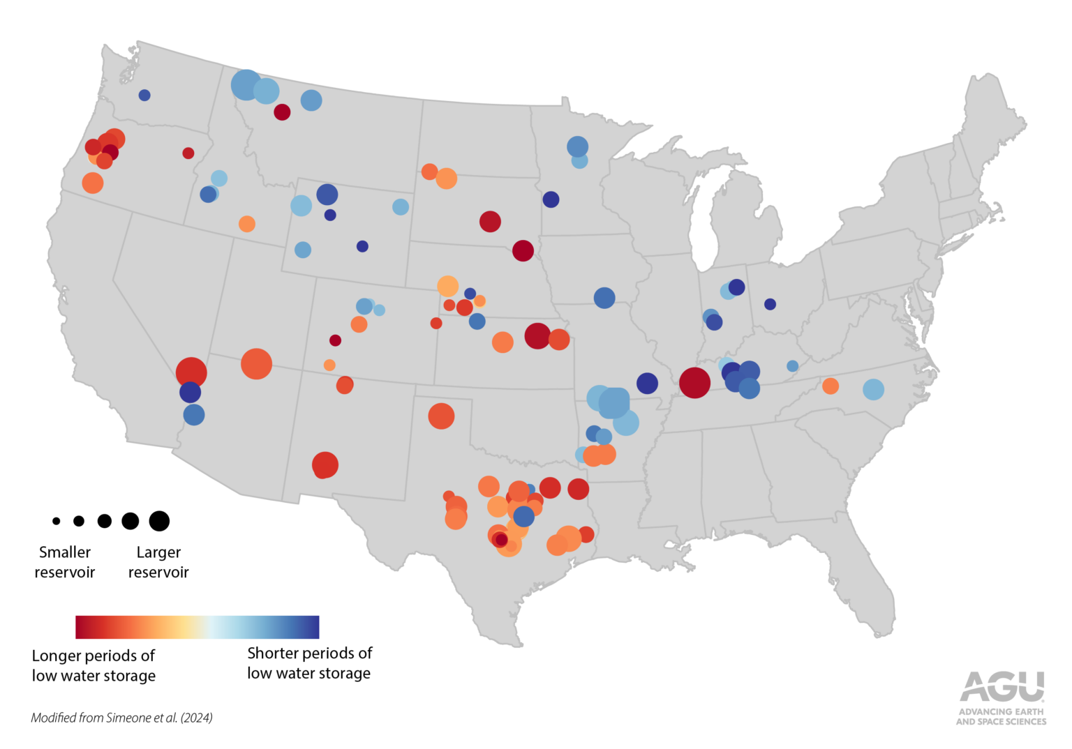 US water reservoirs are shrinking and becoming less reliable - AGU Newsroom